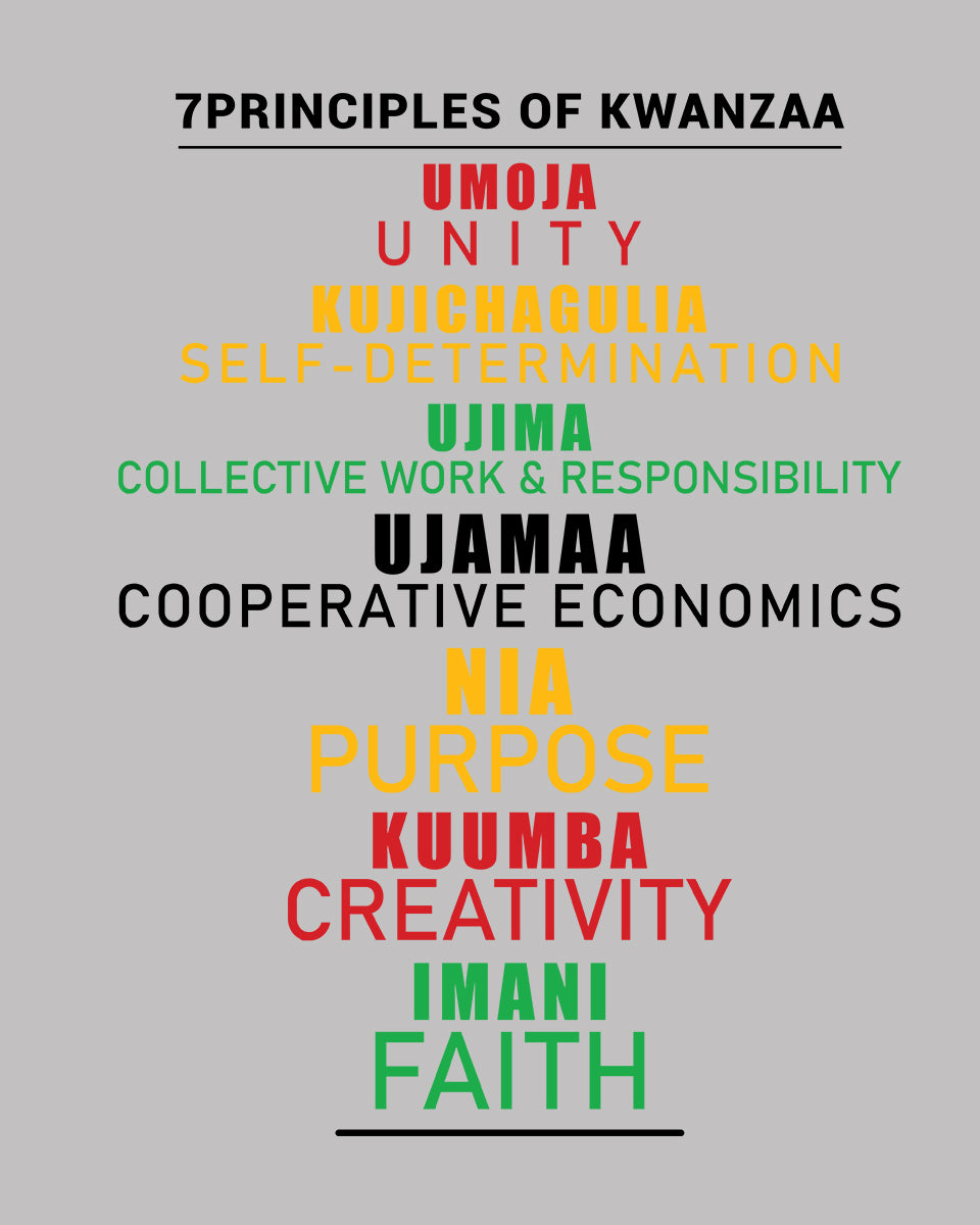 7 Principles of Kwanzaa DTF Transfer Film – Super Custom Tees