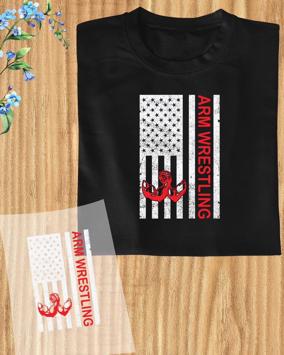 American Arm Wrestling DTF Transfer Film – Super Custom Tees
