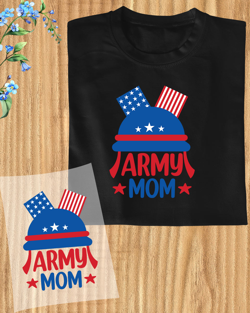 Army Mom DTF Transfer Film – Super Custom Tees
