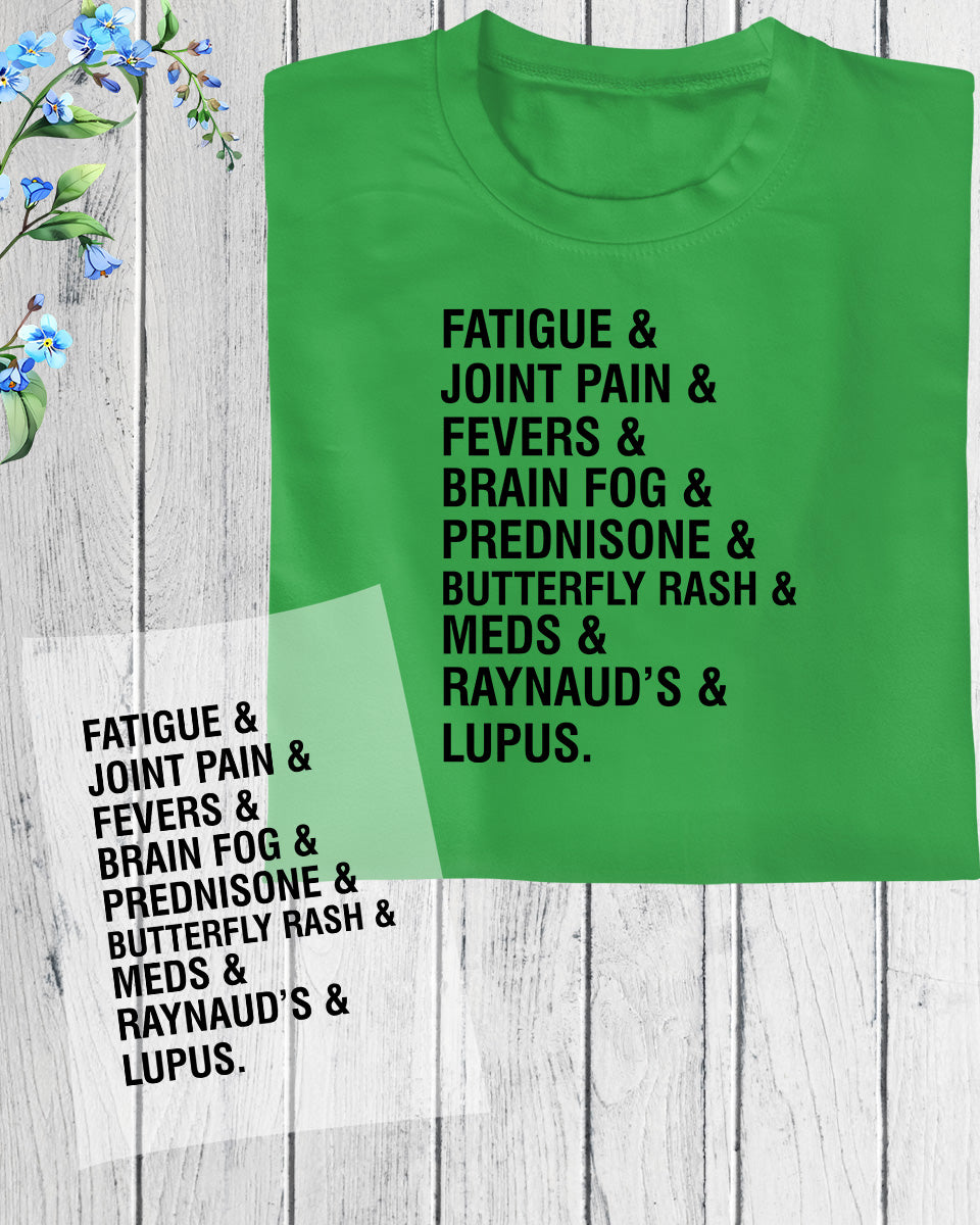 Fatigue and Joint Pain LUPUS Mental Health DTF Transfer Film – Super ...