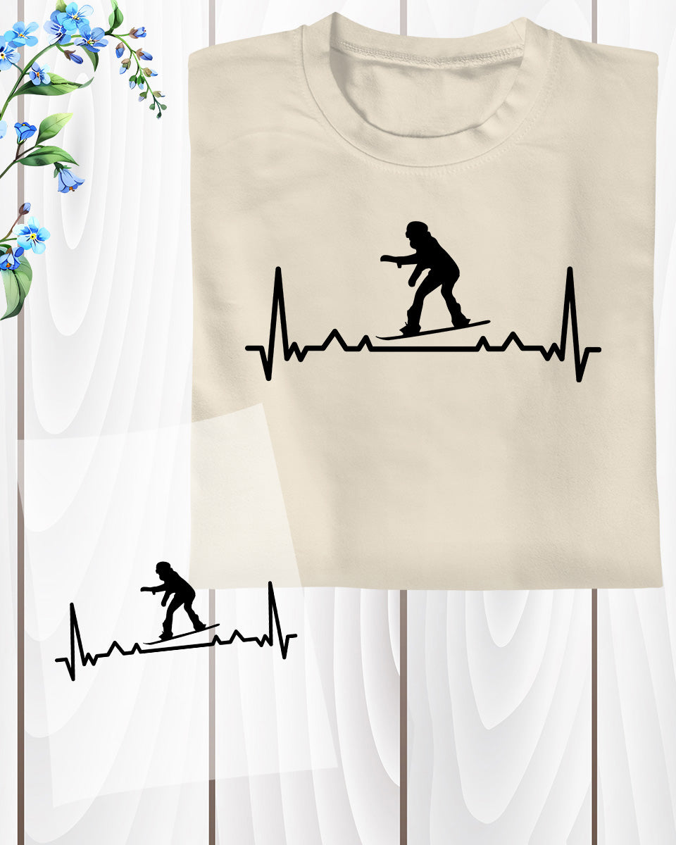 Snowboard Heartbeat DTF Transfer Sheets – Super Custom Tees