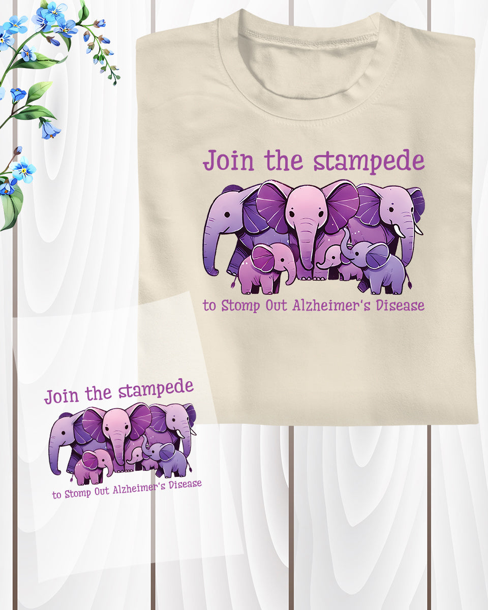Join The Stampede to Stomp Out Alzheimer's Disease DTF Transfer Film ...